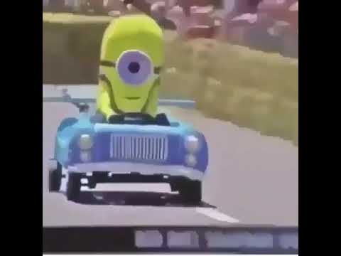Minion falling out the car - YouTube