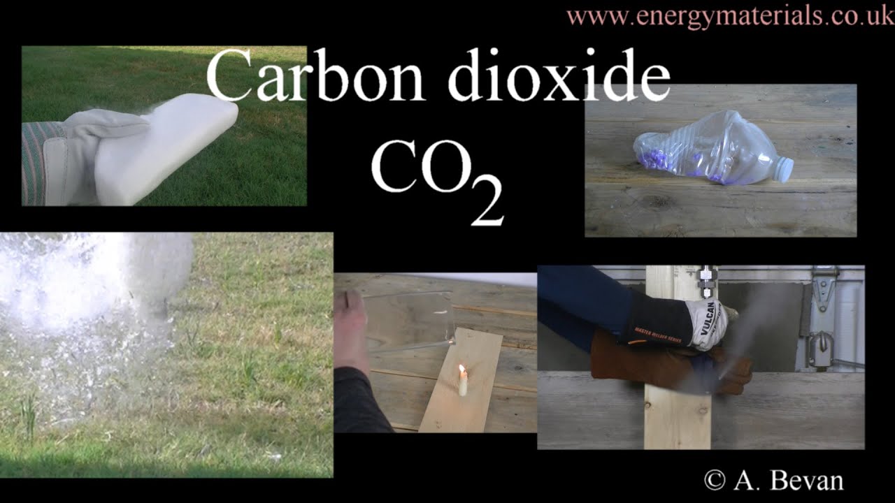Carbon Dioxide, liquid CO2, solid CO2 and gaseous CO2 - YouTube
