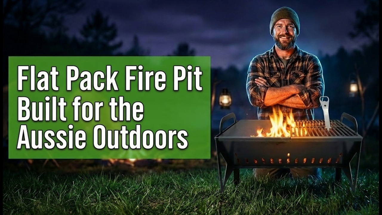 The Outback Camper | A Flat Pack Fire Pit Built for the Aussie Outdoors ...