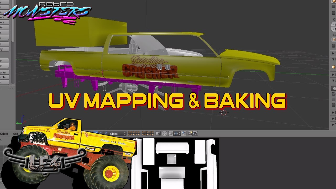 Blender UV Mapping & Baking Build Tutorial - YouTube