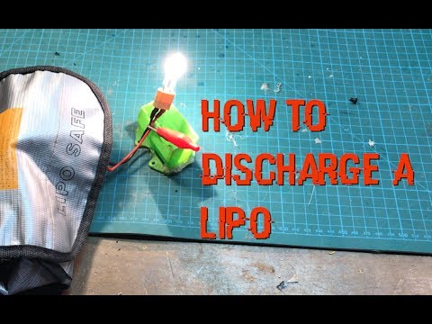 How to fully discharge a lipo battery - YouTube