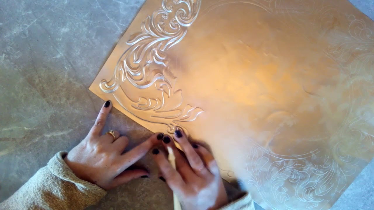 Pewter embossed mirror - Part 6 - YouTube