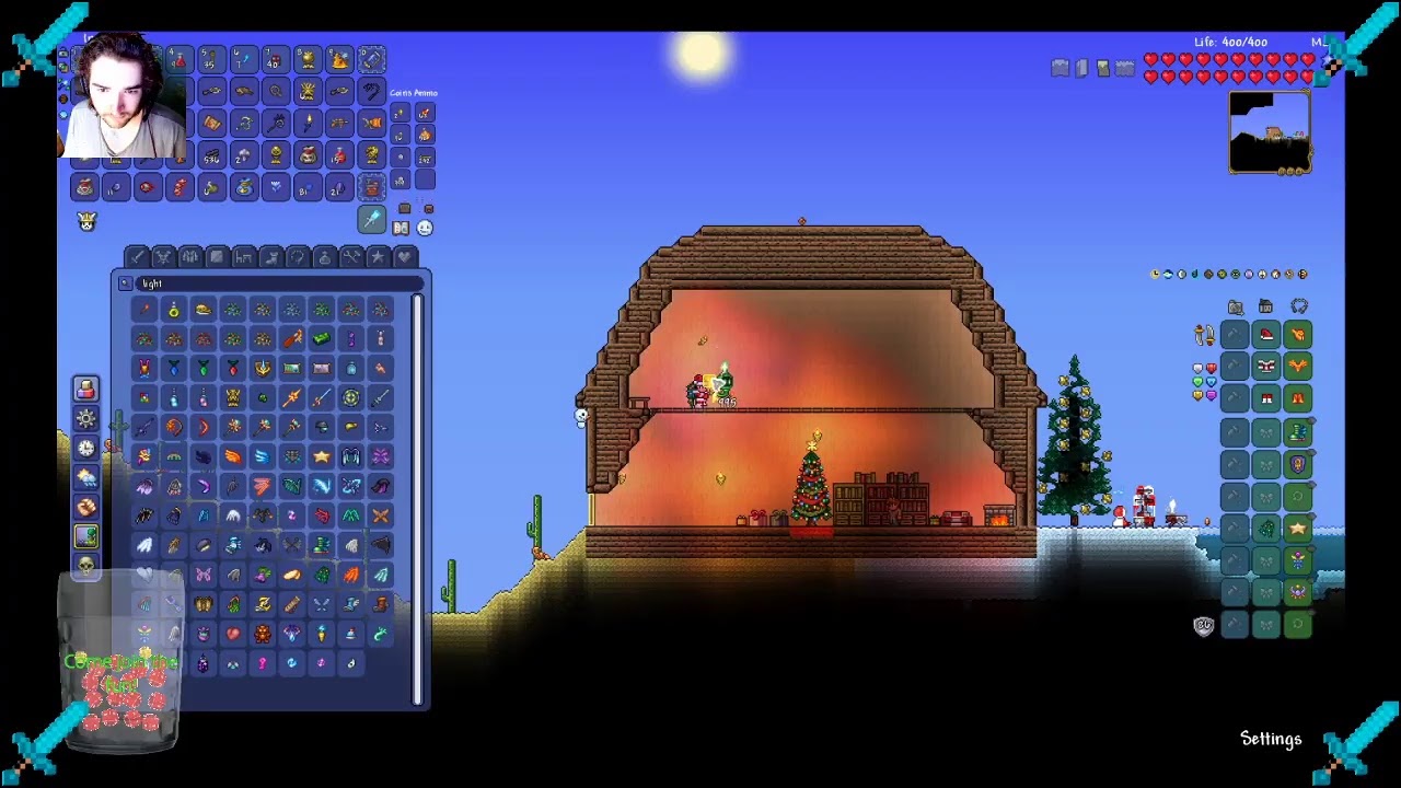 Making a christmas present! - Terraria Christmas Eve Livestream - YouTube