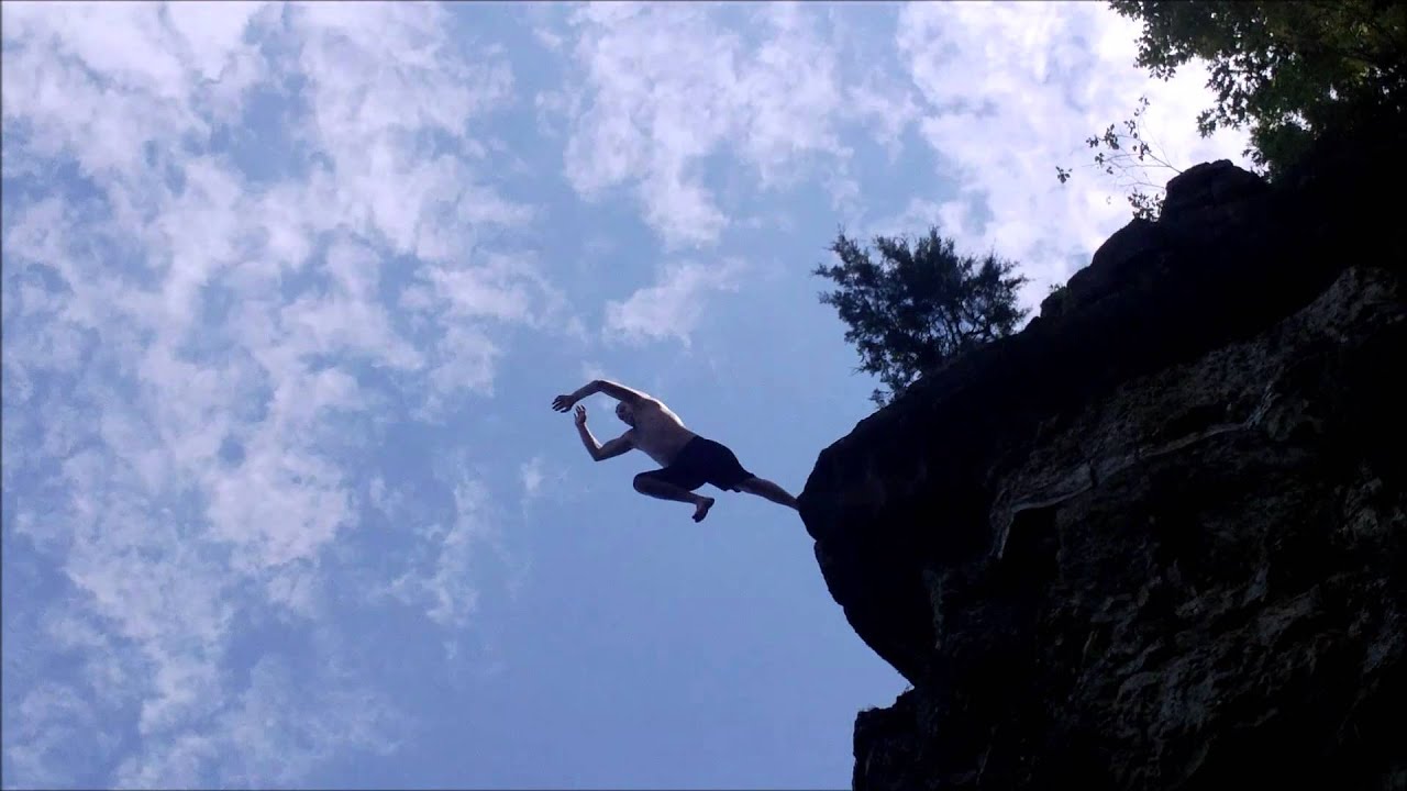 :: Cliff Diving @ The Lake pt. 2 :: 80 ft Bluff!! :: - YouTube