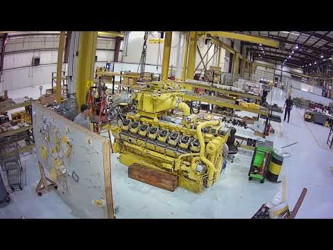 CAT G3516 Engine Rebuild - YouTube