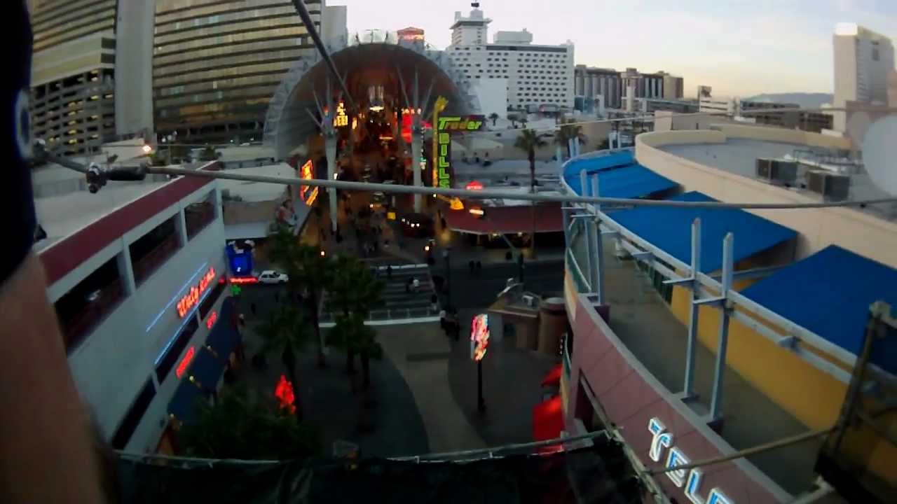 Fremont Street Flightlinez ZipLine - YouTube