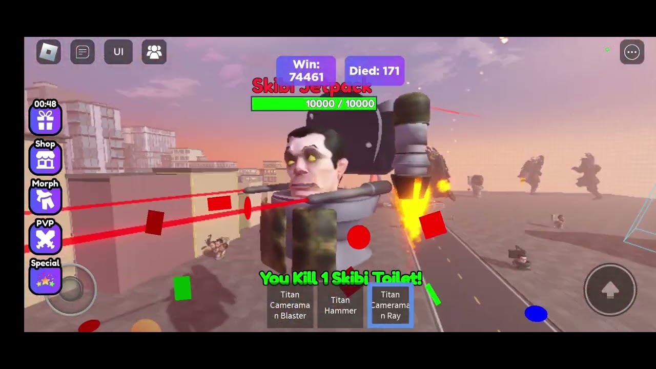 I play Skibi Toilet War and showcase Ultra Titan Cameraman - YouTube