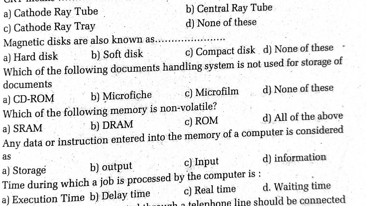 computer operator 2075 all questions solutions - YouTube