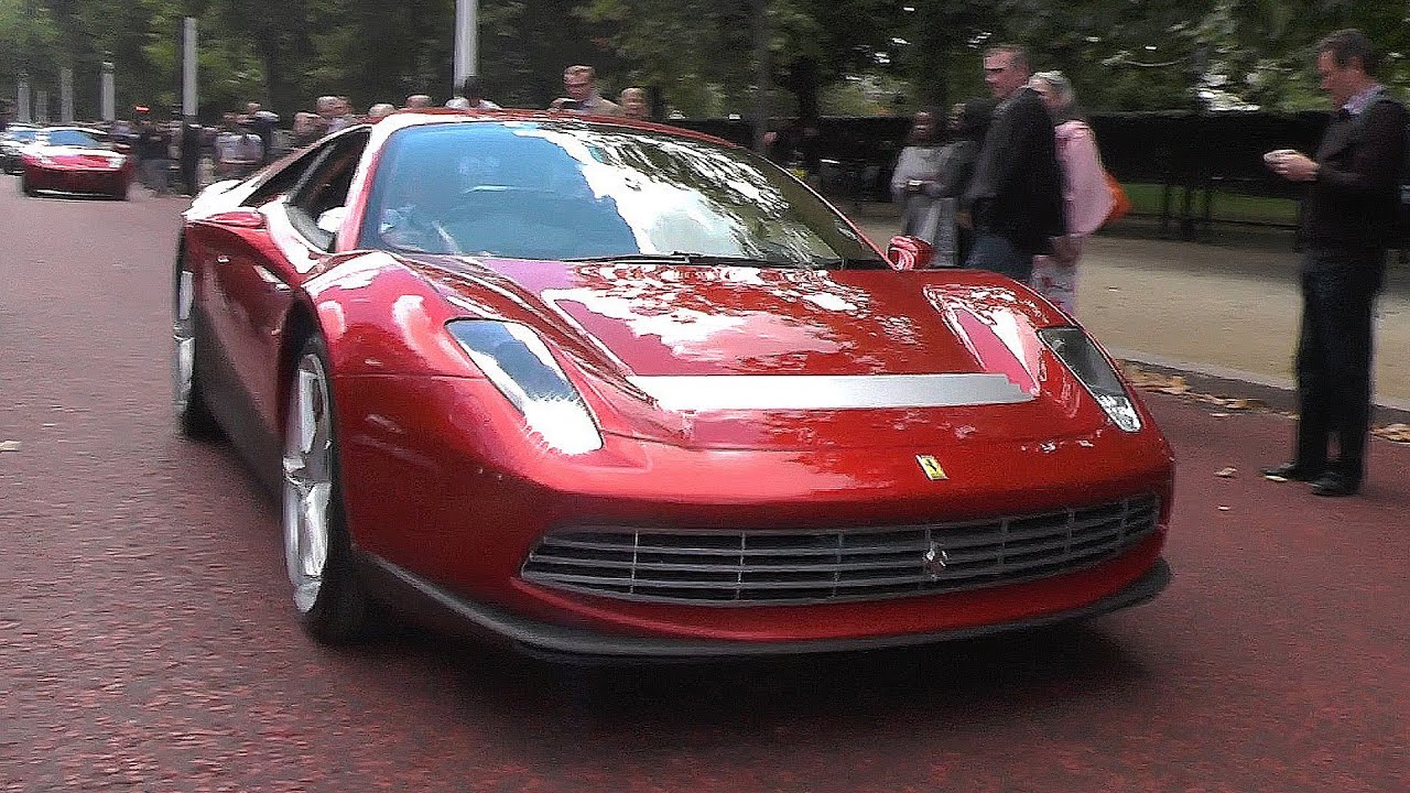 Eric Clapton's £3million Ferrari SP12 EC on the road in London! - YouTube