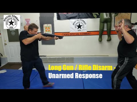 Rifle / Shotgun Disarm - Unarmed Response - YouTube
