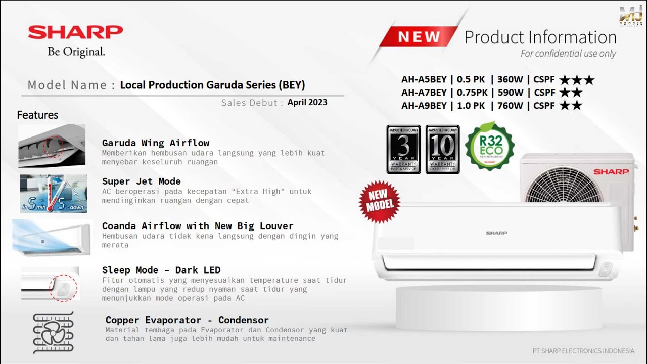 Review Ac Sharp AH-A5BEY New Produk !!! - YouTube