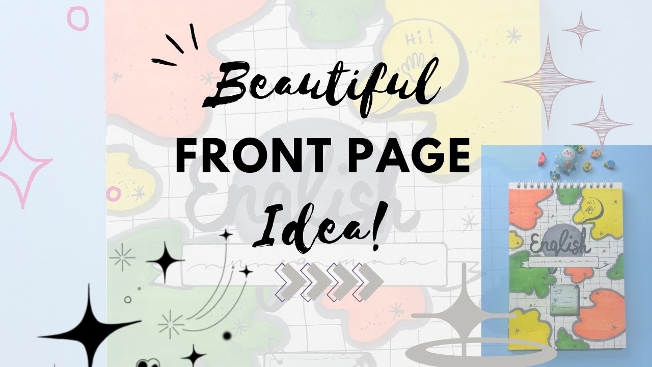 Easy & Creative Front Page Design for School Assignments🌌 - YouTube