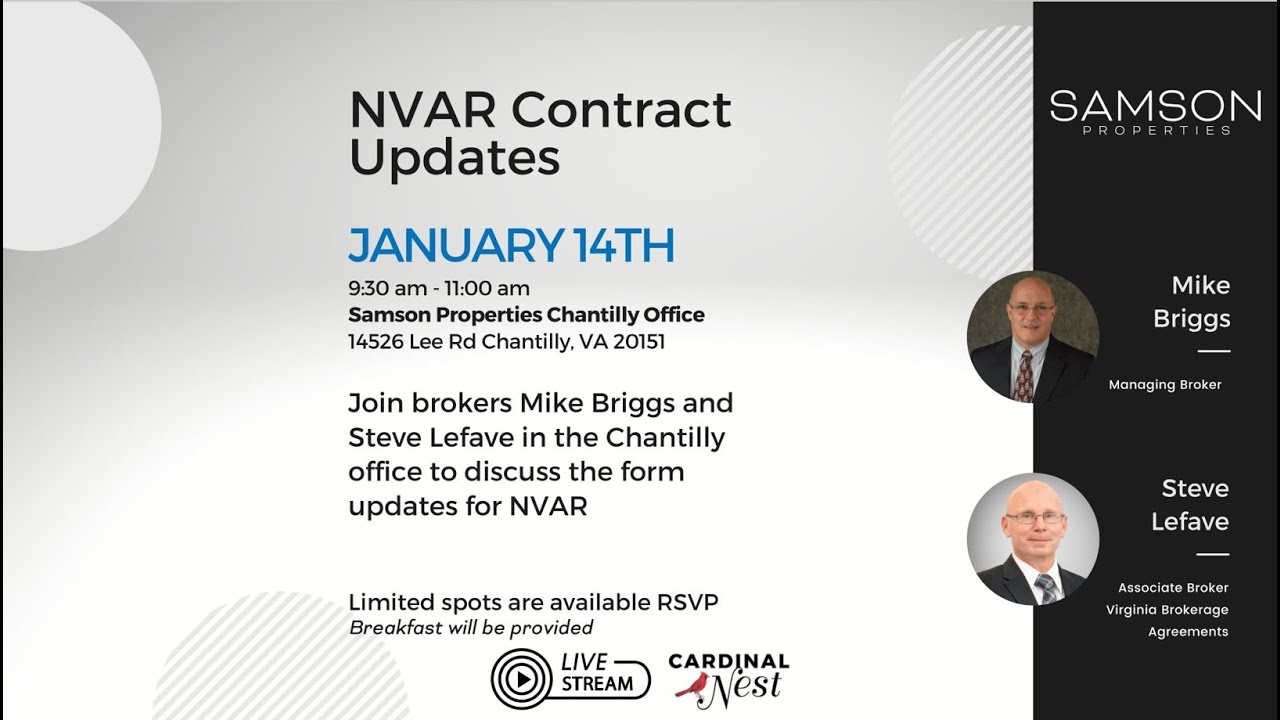 Nvar Form Changes 2023 - Printable Forms Free Online