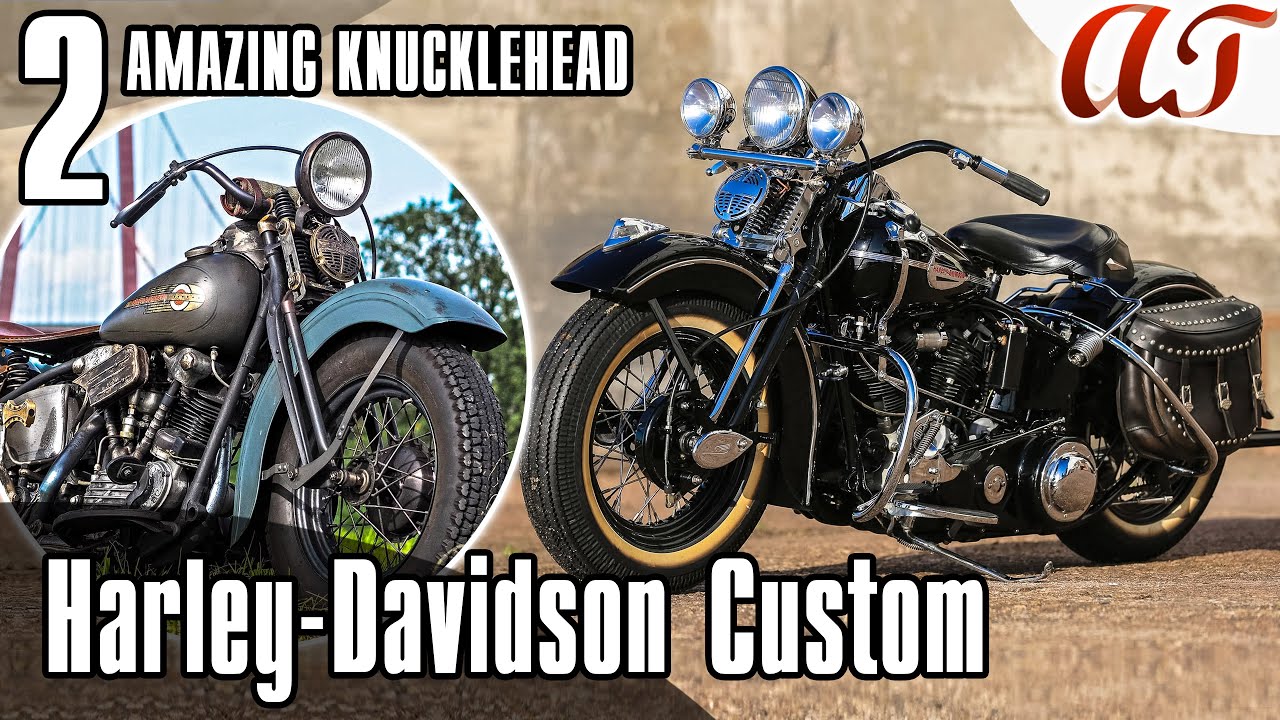 2 AMAZING Harley-Davidson KNUCKLEHEAD Custom [4K] * A&T Design - YouTube