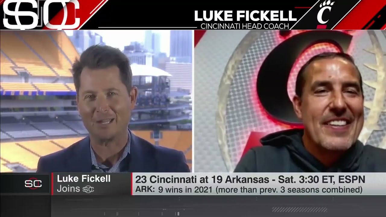 Luke Fickell previews the Cincinnati Bearcats' season & starting QB 👀🏈 ...
