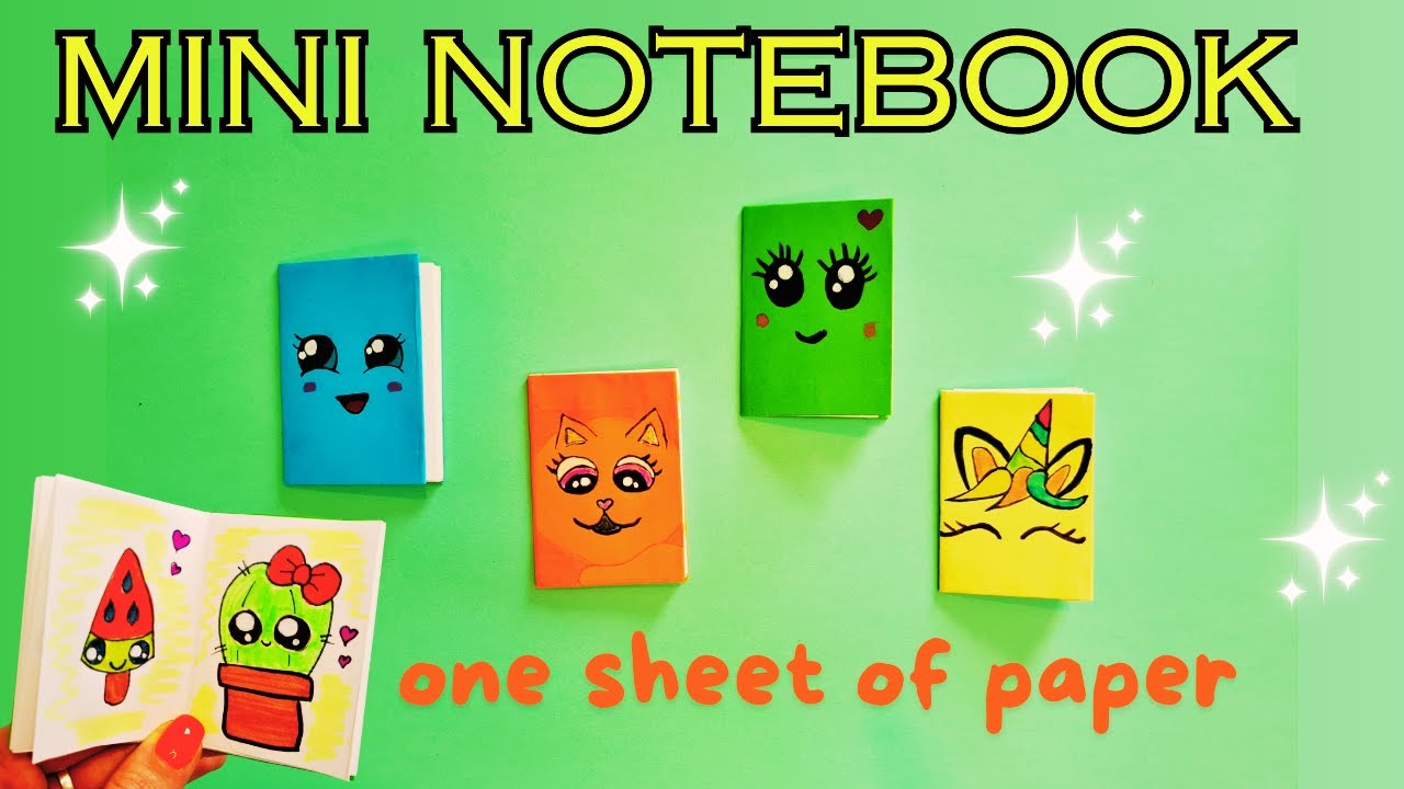 Quick and Easy Mini Notebook Origami – Perfect for Kids Using A4 Paper ...