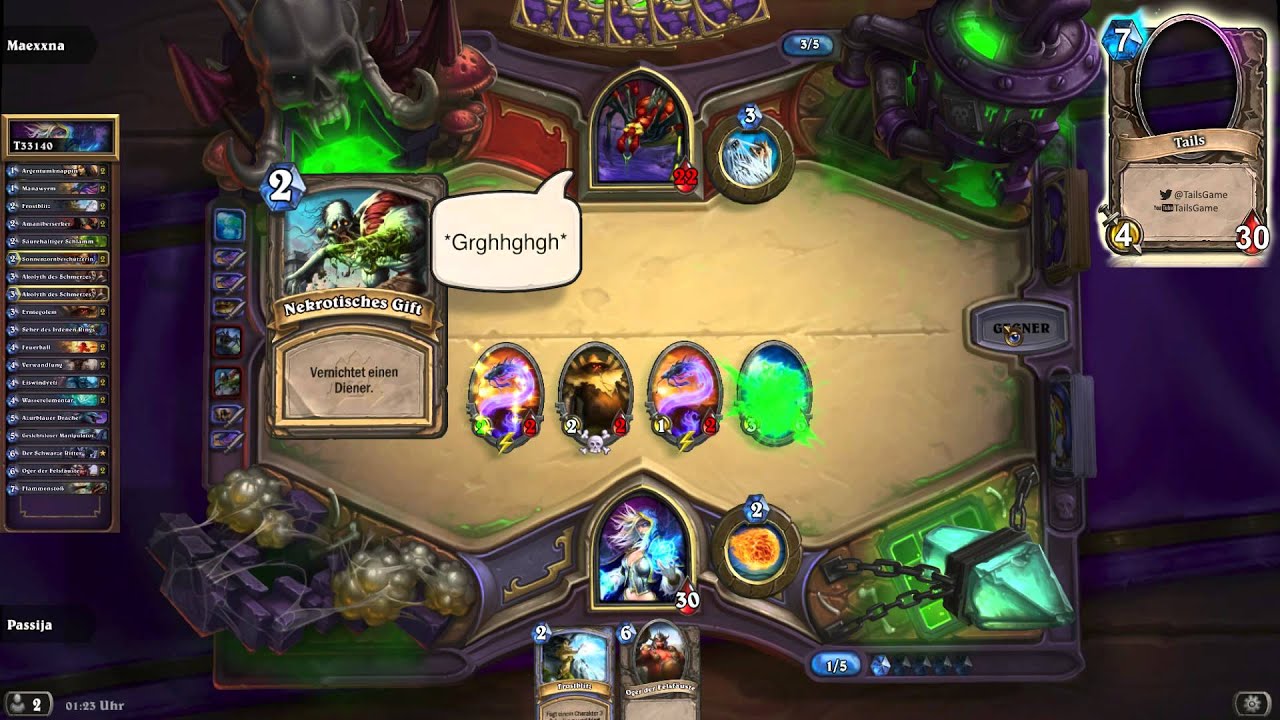 [Hearthstone] [Naxxramas] Maexxna vs. Anfänger Magier Deck [Boss3 ...