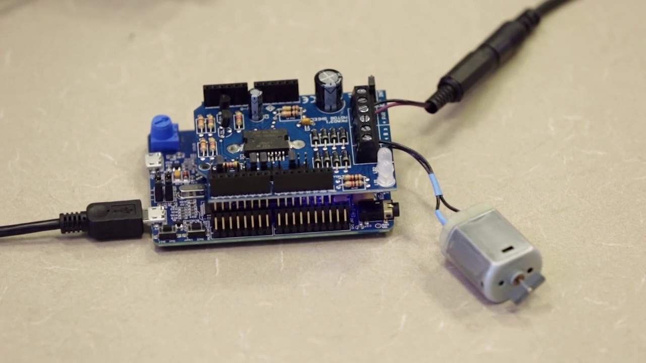 PDL Project: Driving a DC Motor with Cypress S6E1B8 (FM0+) - YouTube