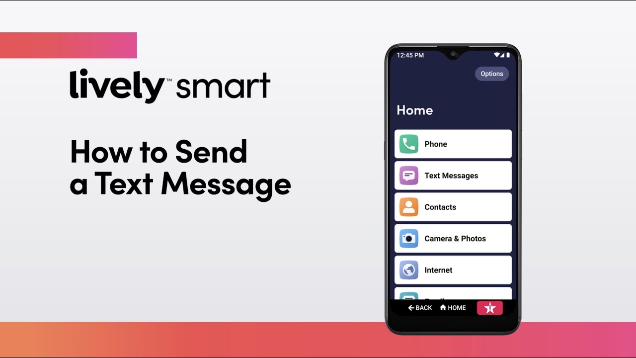 How to Send a Text Message | Lively Smart - YouTube