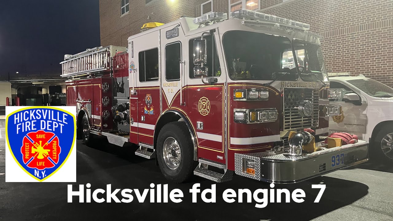 Quick walk around of Hicksville fire departments brand new engine 937 ...