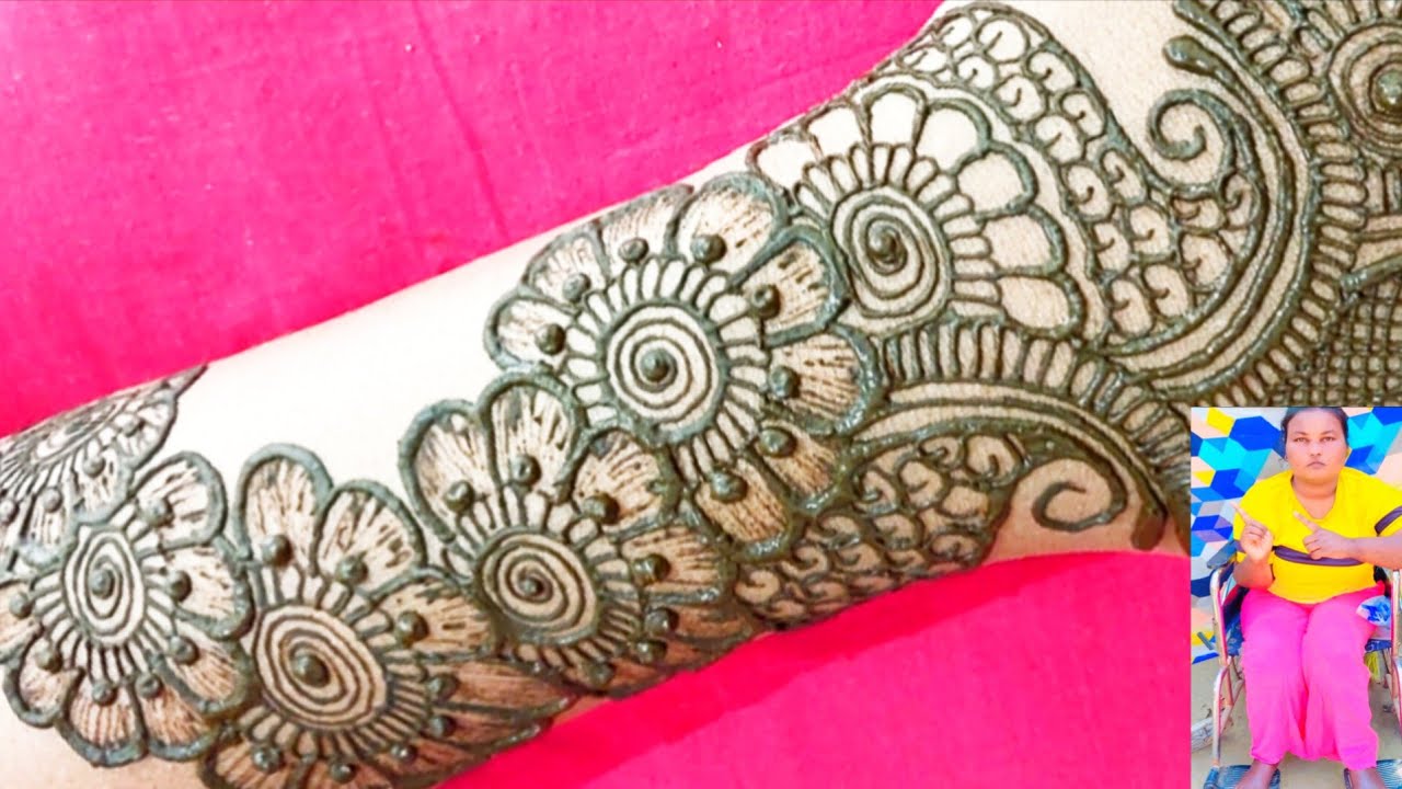 Rakhi &Teej Special Mehndi Design ||Arabic Mehndi With Leaves ...