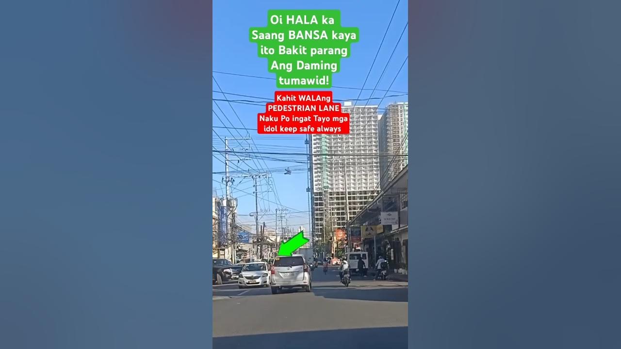 ohh noh saang BANSA kaya ito Bakit parang Ang Daming natawid kahit WALAng pedestrian lane hehehe ...