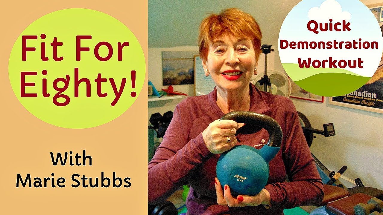 Fit For Eighty With Marie Stubbs | Quick Demonstration Workout - YouTube