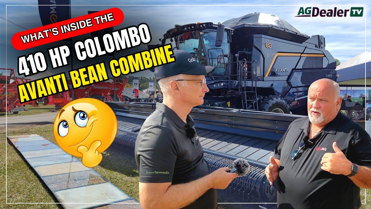 Canada's First Colombo Avanti Self-Propelled Bean Combine! - YouTube