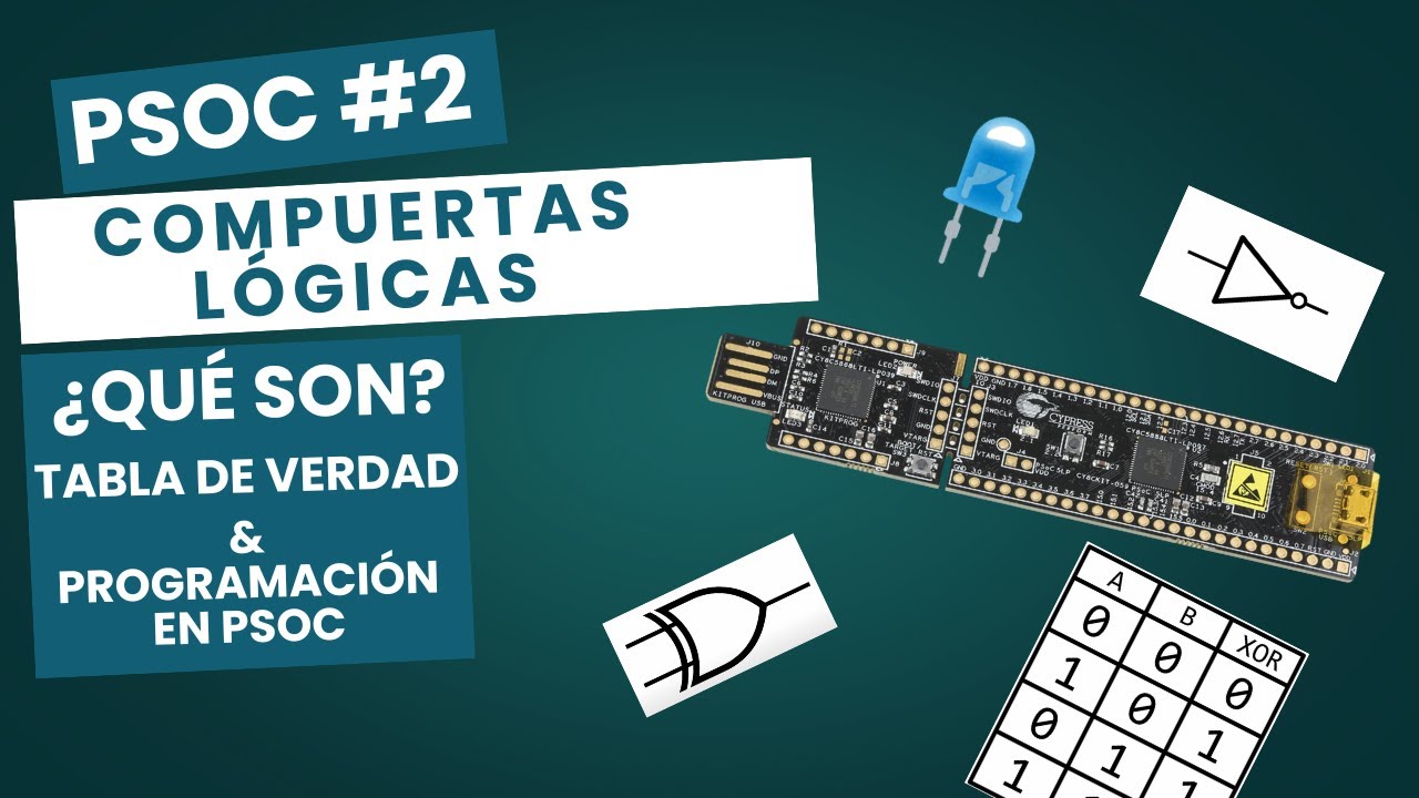 🎓 PSoC desde 0 || Capítulo 2: Compuertas Lógicas – ¿Qué son y cómo funcionan en PSoC 5? - YouTube