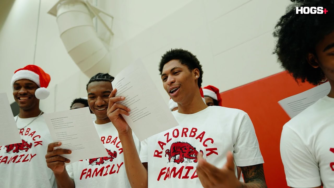 Coach Cal's Christmas - Razorback Men's Basketball Gives Back - YouTube