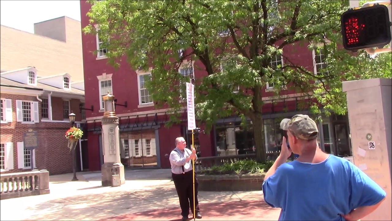 "What is Happening to America?" Open-Air preaching by Rodney Keister in ...