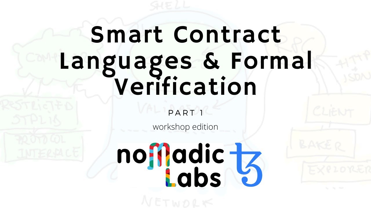 Smart Contract Languages & Formal Verification, Part 1 - Tezos Workshop ...