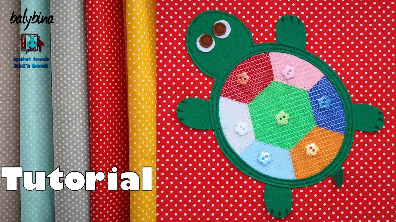 Quiet Book Page "Turtle" TUTORIAL - YouTube