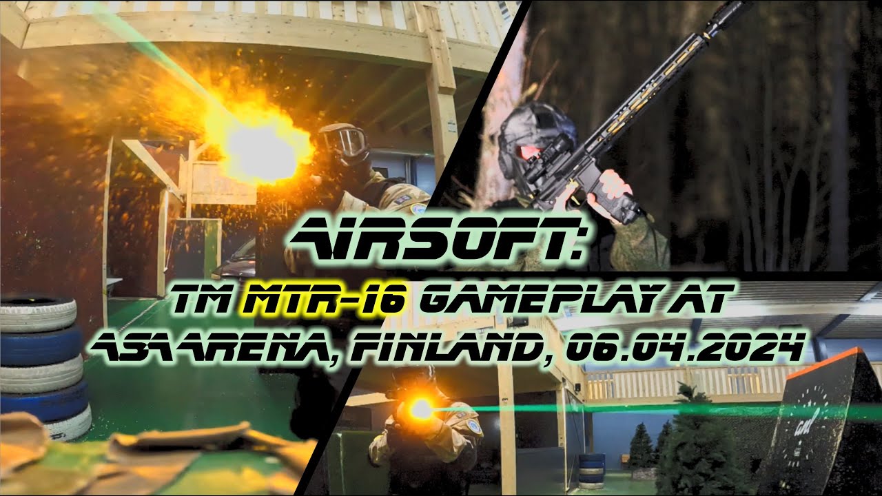 AIRSOFT: Tokyo Marui MTR-16 gameplay at ASA Arena 06.04.2024, Suomi ...