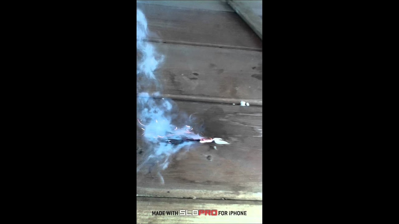 Gunpowder Fuse In Slow Motion - YouTube