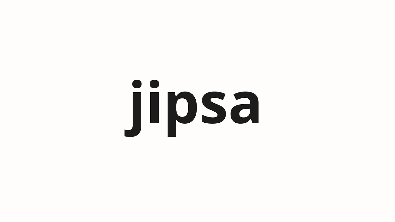 How to pronounce jipsa | 집사 (butler in Korean) - YouTube