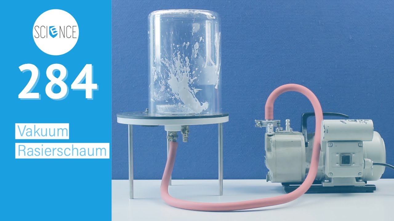 284 Vakuum Rasierschaum - Experiment - YouTube