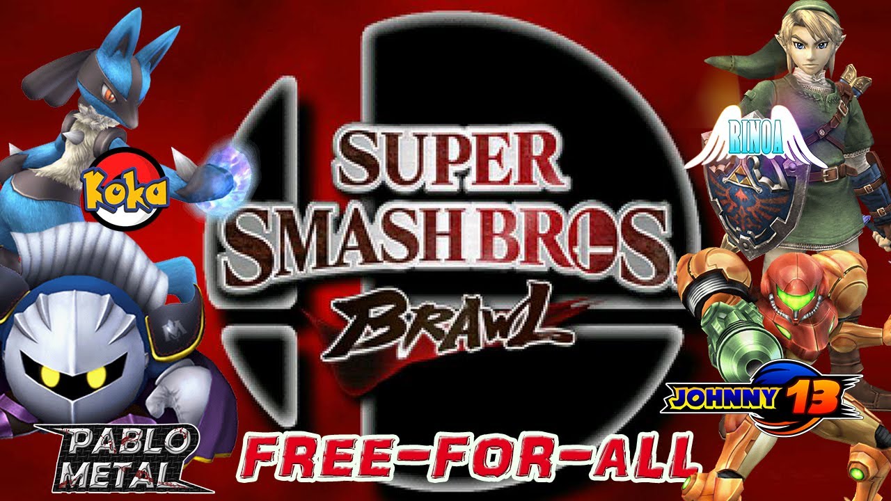 Super Smash Bros Brawl GAMEPLAY 4vs #1 - YouTube