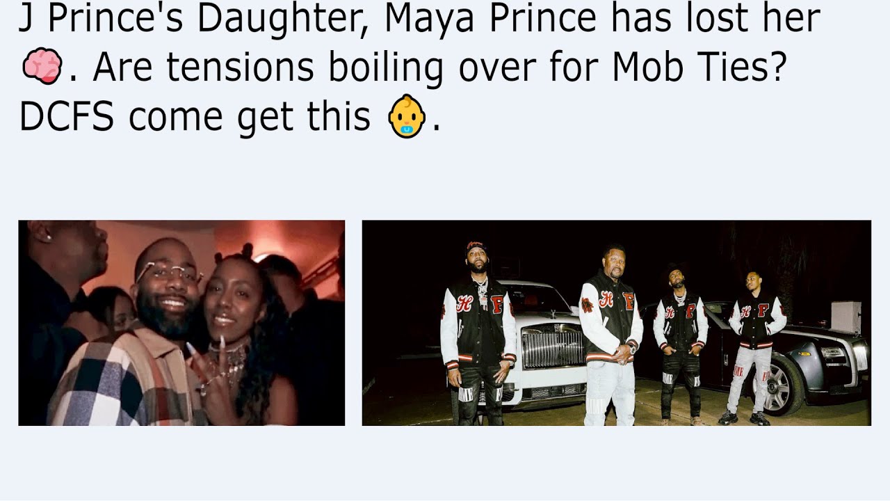 J Prince's Daughter, Maya Prince has lost her 🧠. Are tensions boiling ...