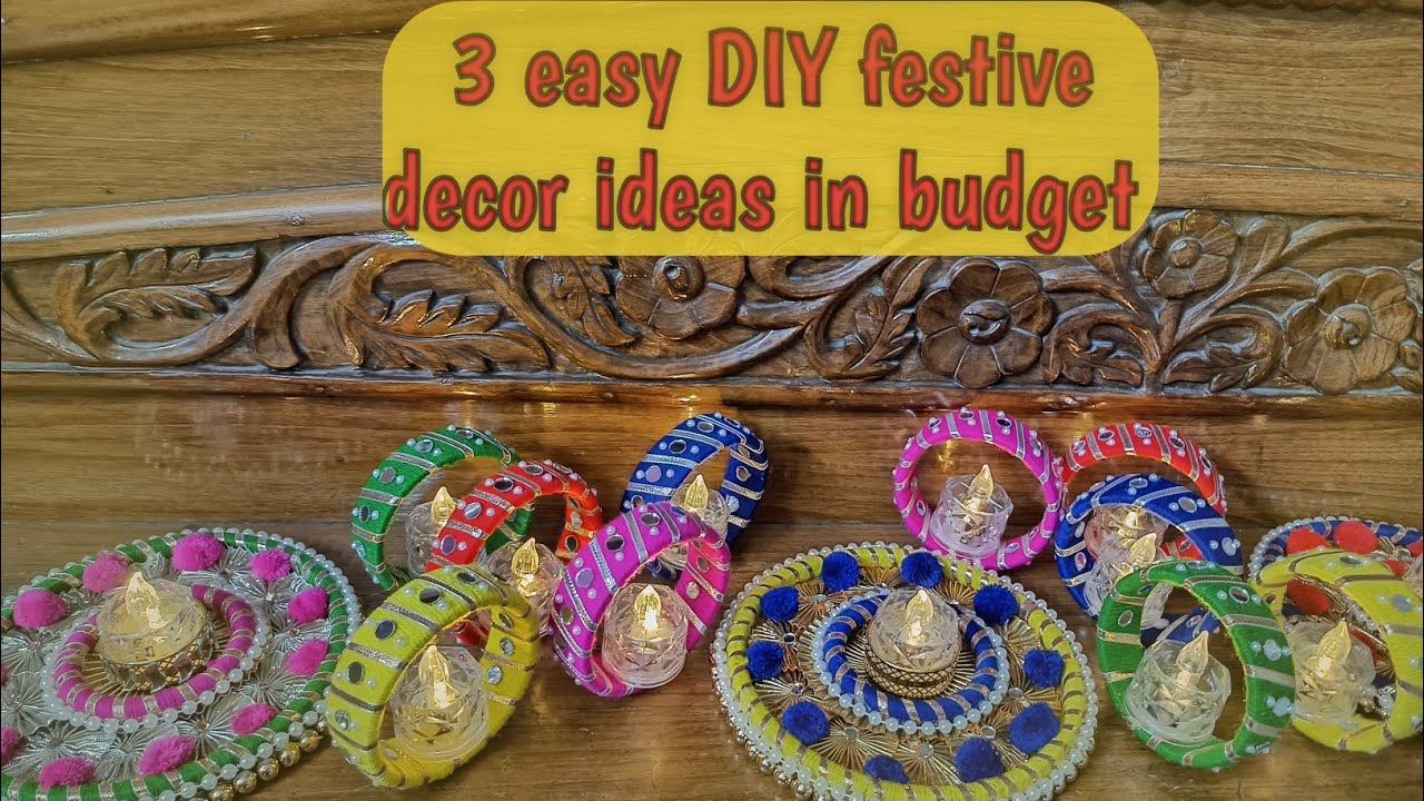 DIY FESTIVAL DECORATION,3 EASY FESTIVE DECOR IDEAS diwali decoration ...