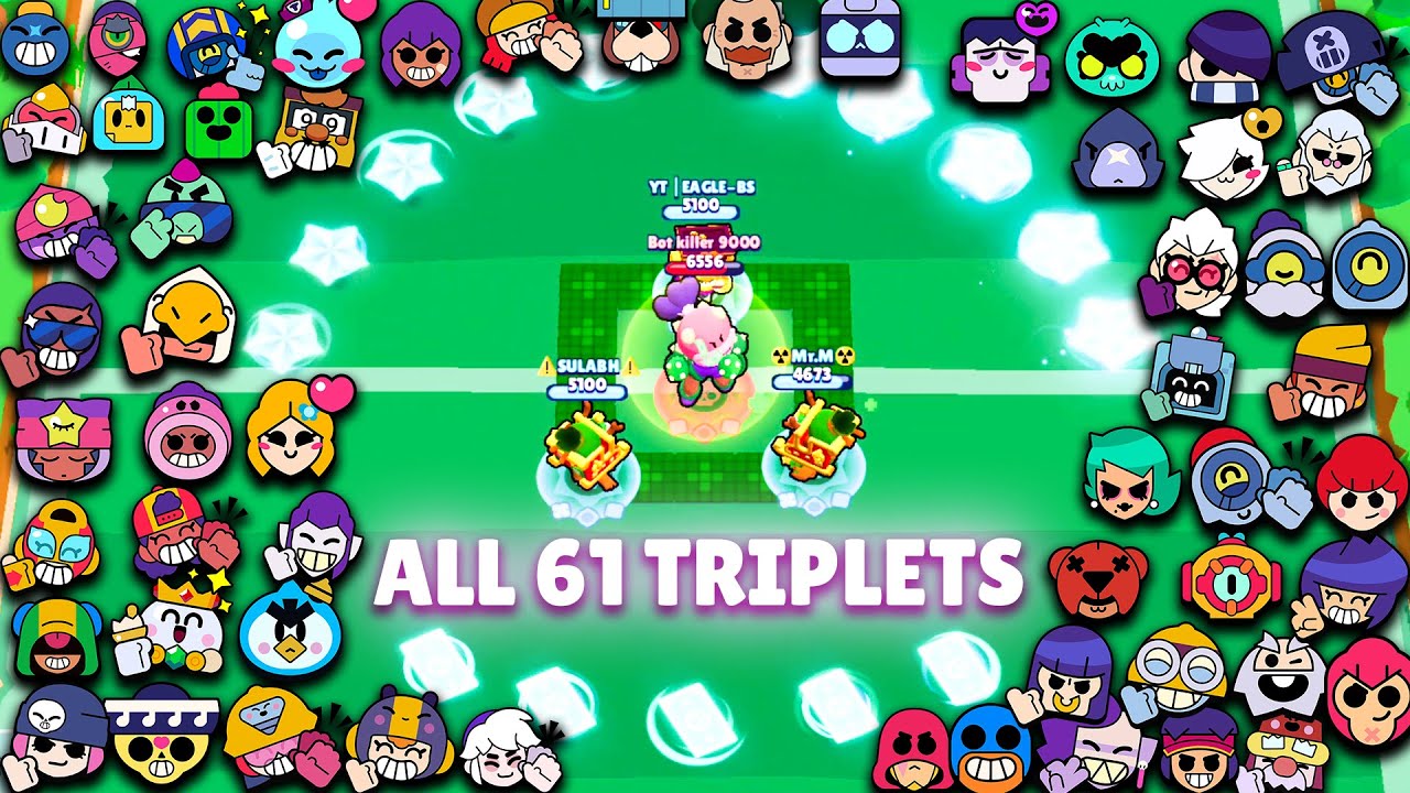 All Triple Brawler Super's VS Rosa Shield 🛡 [All 61 Brawlers Test ...