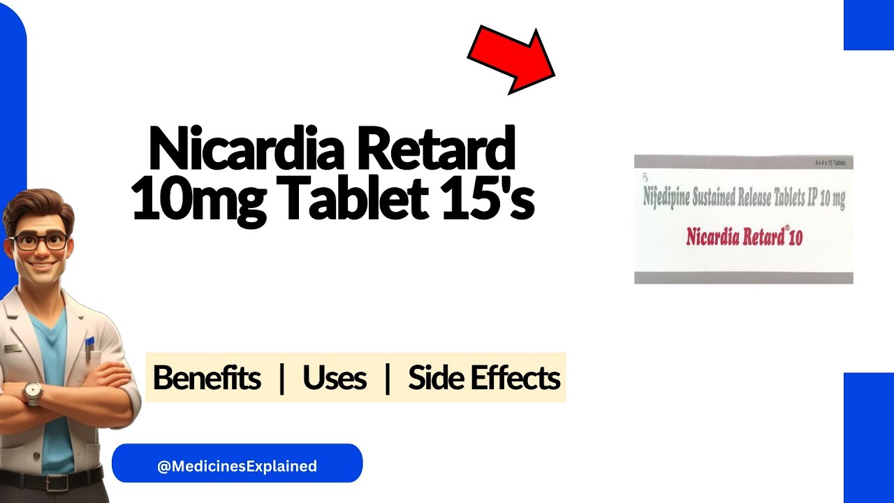 Nicardia Retard 10mg Tablet Uses | Side Effects & Dosage - YouTube
