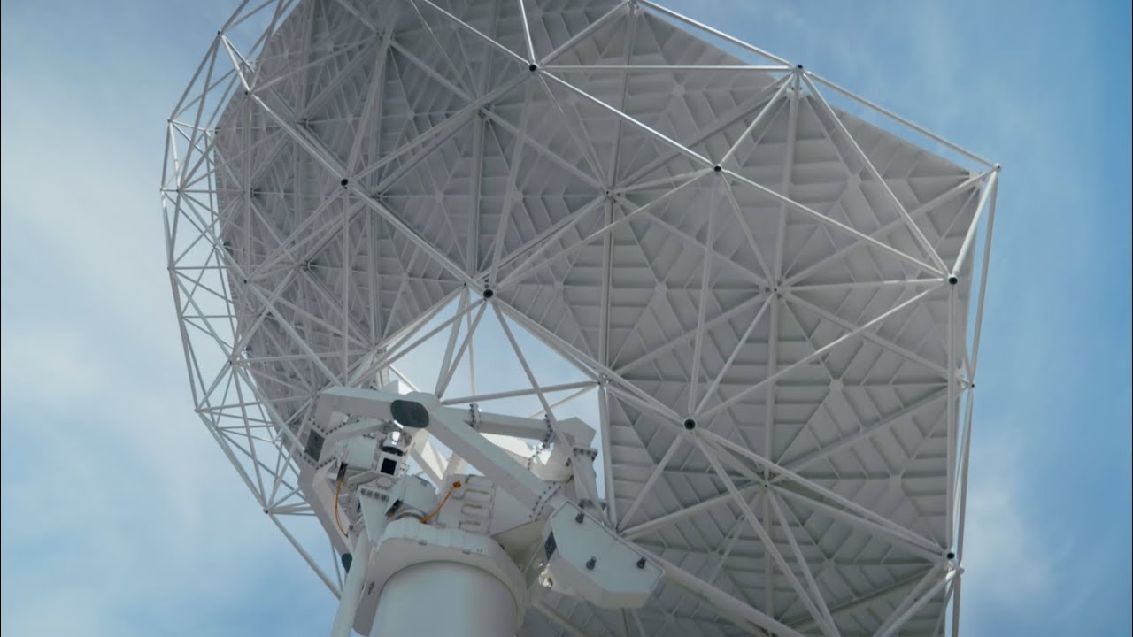 First SKA-Mid telescope production dish assembled in China - YouTube