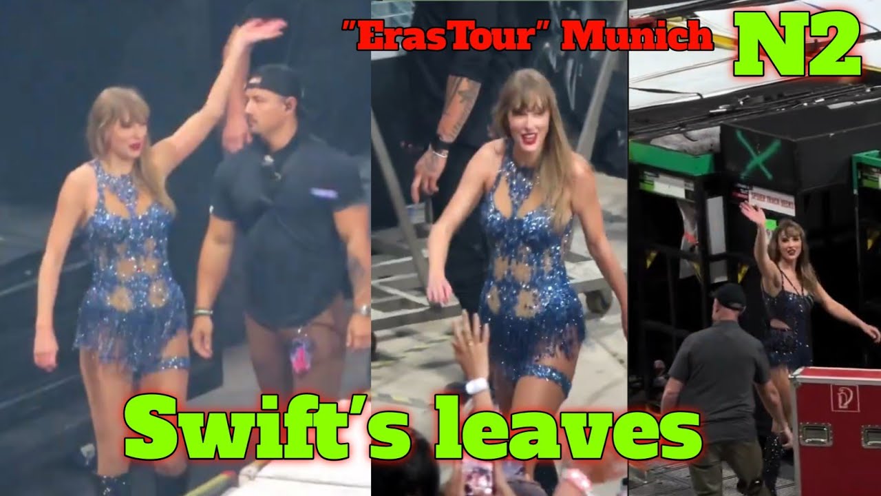 Taylor swift leaves Olympics stadium In Munich Fainal contact #taylorswift #swift - YouTube