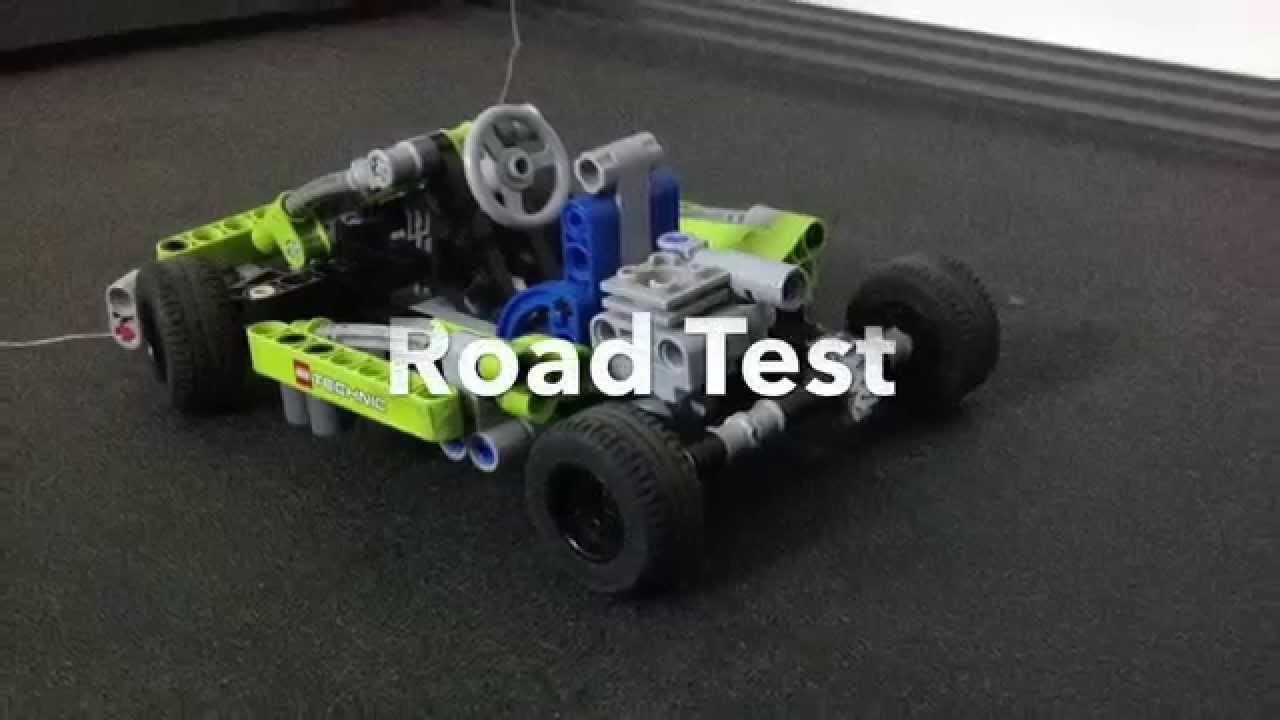Lego Technic Go kart Road test+crash test! - YouTube