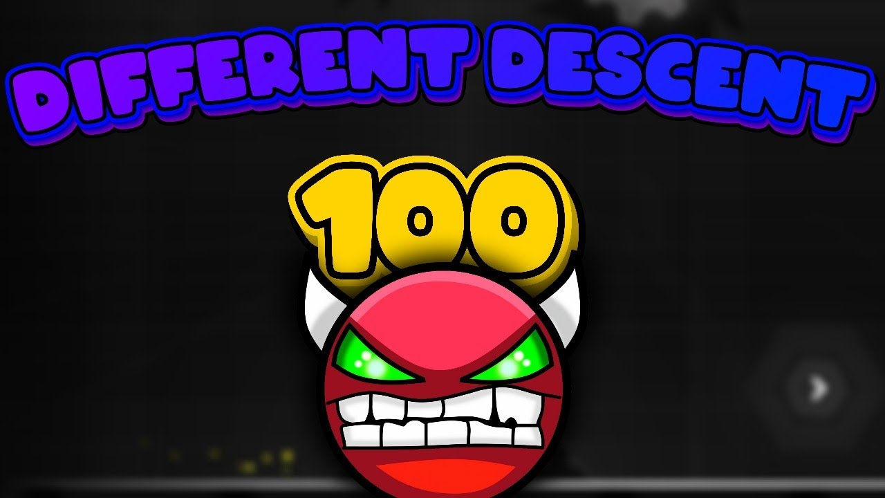 100 DEMONS COMPLETE!!! (Different Descent) (HARD DEMON) 3rd hardest ...