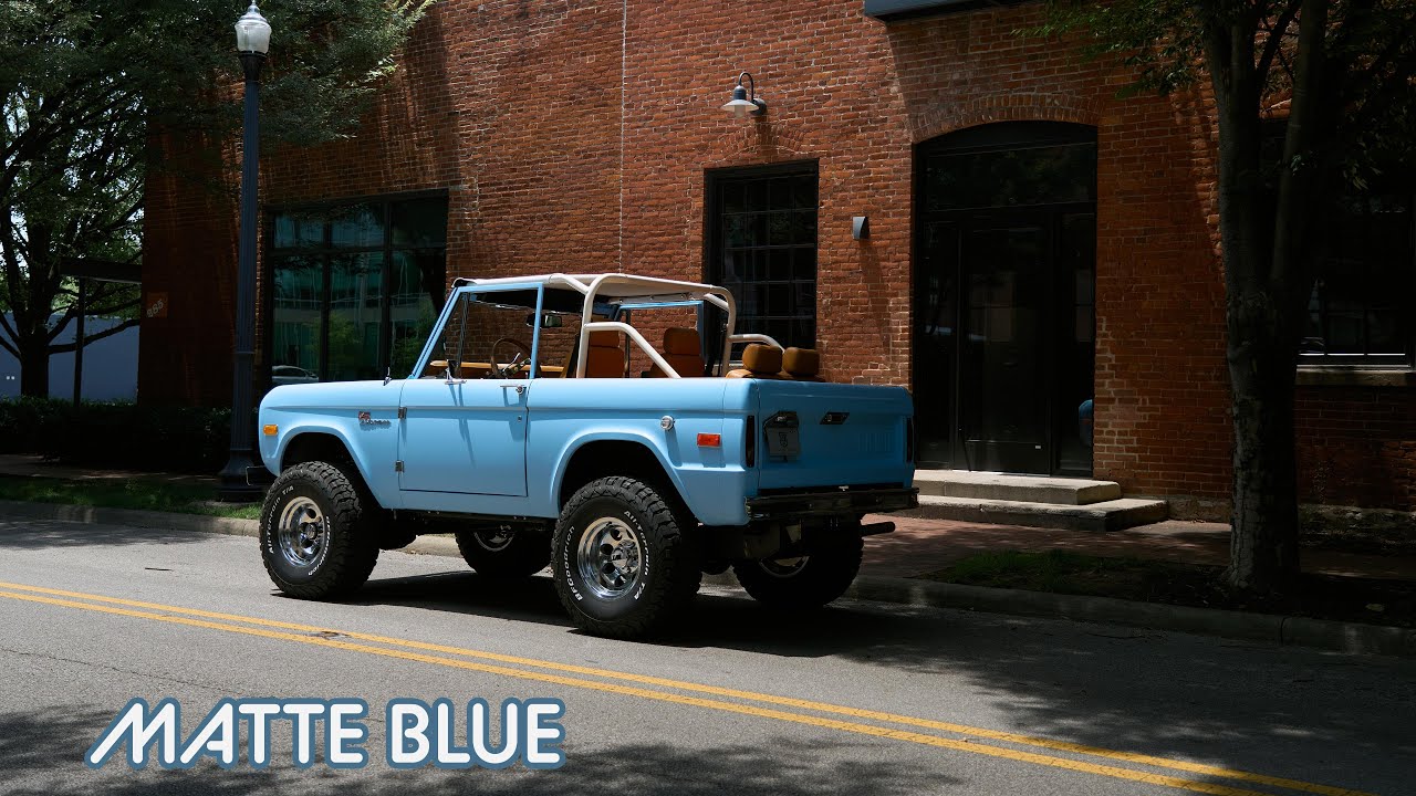Classic Ford Broncos Presents - Matte Blue - YouTube