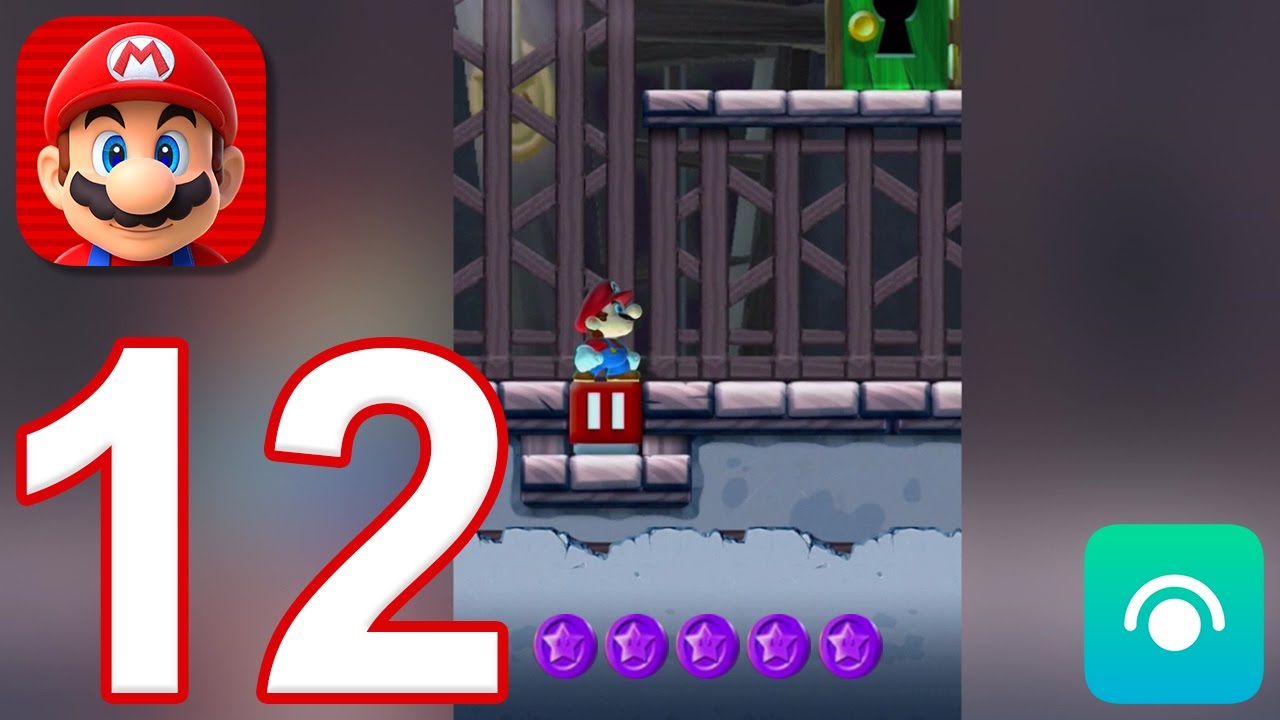 Super Mario Run - Gameplay Walkthrough Part 12 - World 5: Purple Coins ...