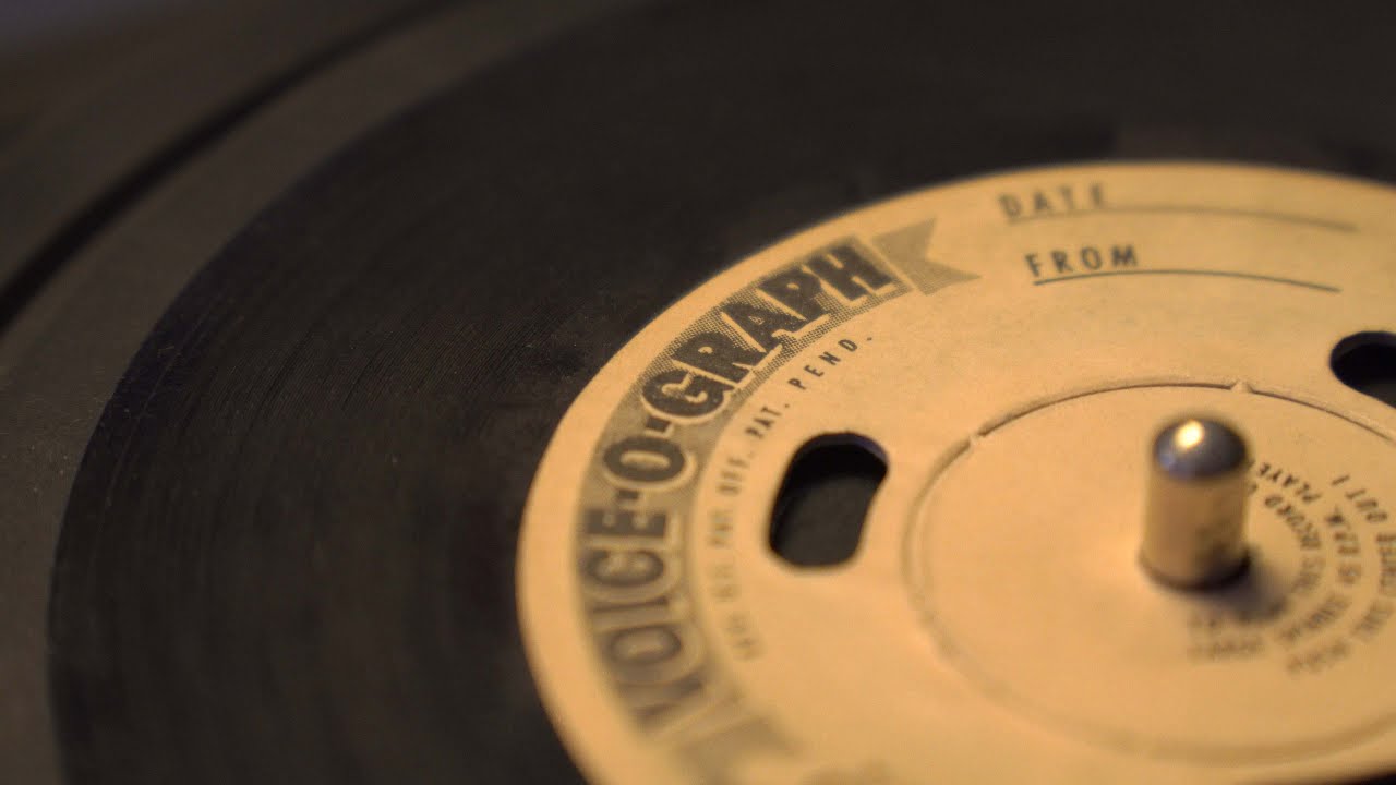 Dad's Voice-O-Graph recording, NYC 1955 - YouTube