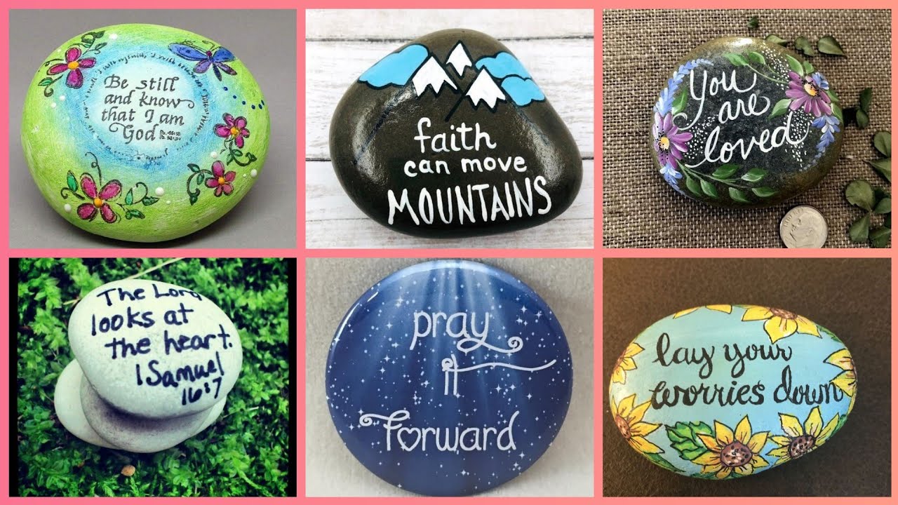 DIY inspirational and motivational Quotes Rock painting ideas - YouTube